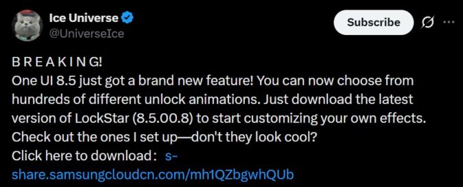 One UI 8.5 finally lets you customize your unlock animation - Android ...