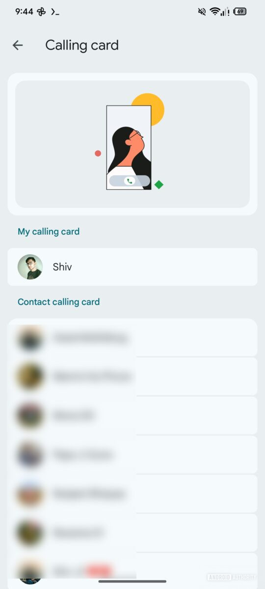 How Google's new 'My Calling Card' feature works on Android