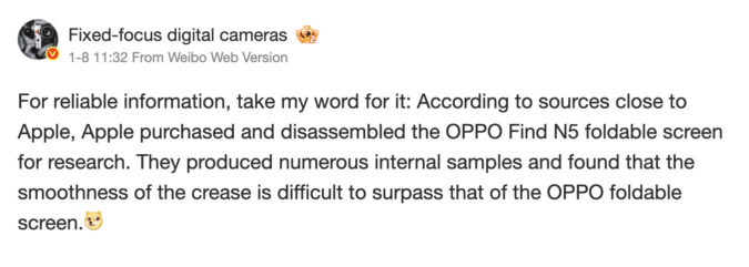 Apple might have dissected this Android foldable to recreate its crease ...