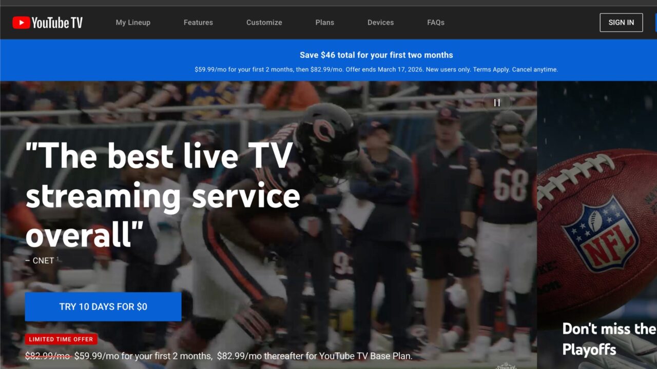 Want to get YouTube TV? This limited time offer is for you