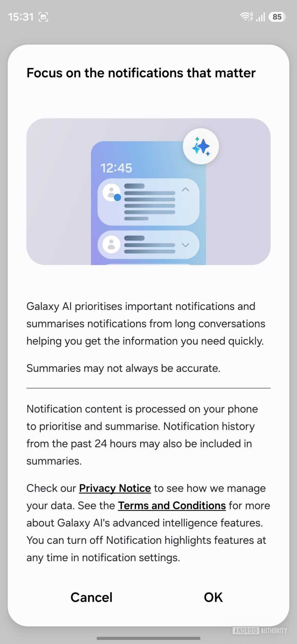 Galaxy S26 unlocks One UI 8.5's smartest notification feature yet