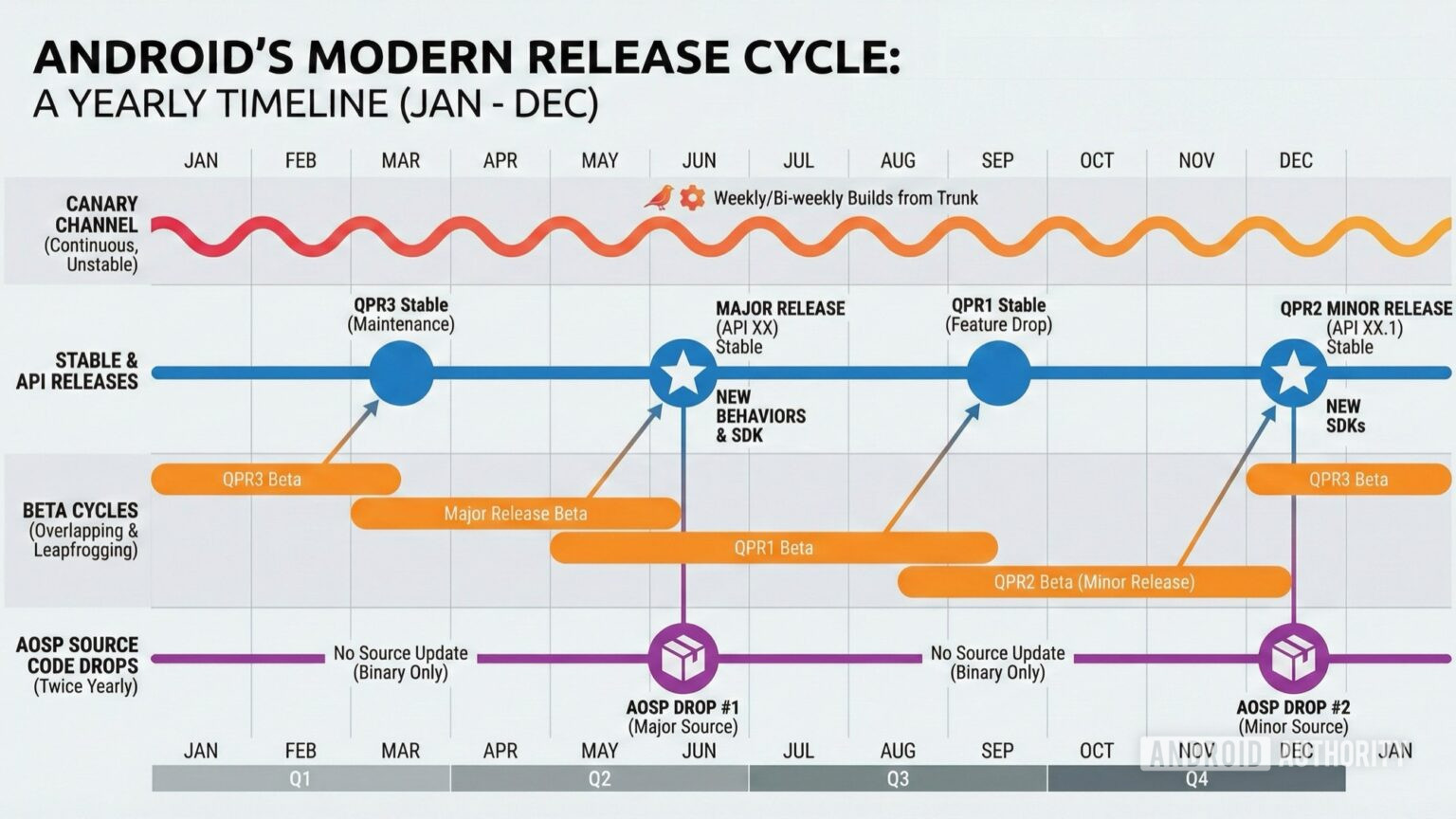 Check out Android's expected 2026 update and release cycle