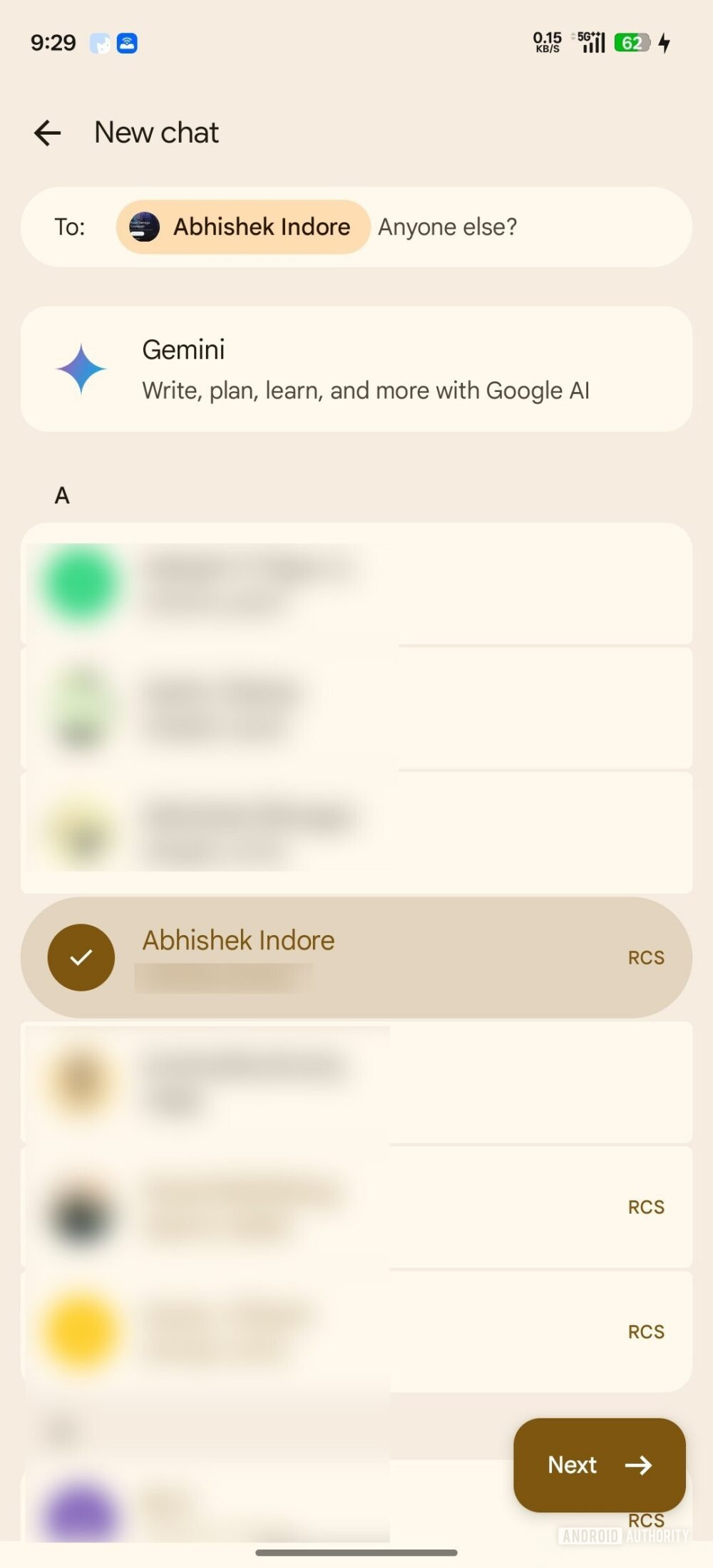 Google Messages changes up how you start group chats - Android Authority