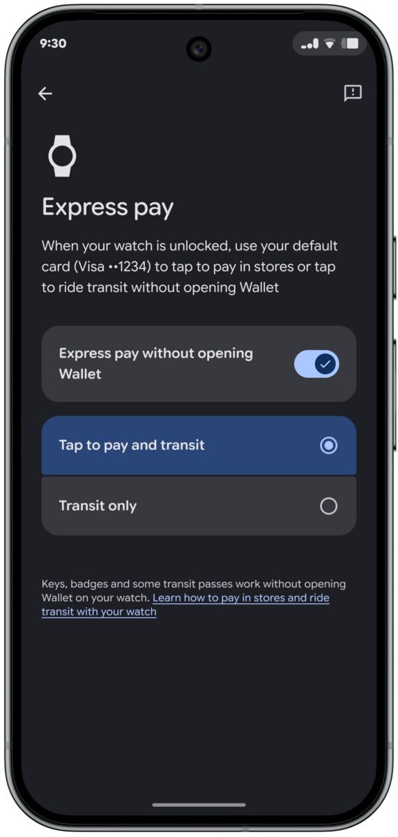 Your Pixel Watch can now tap to pay instantly with Express Pay- Android ...