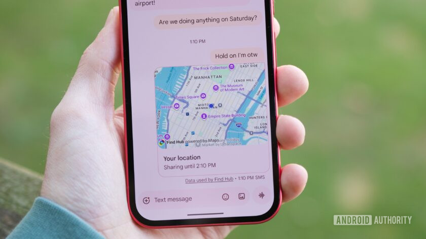 How to share your real-time location in Google Messages on Android