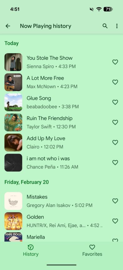 Now Playing app hands-on: The best Pixel feature just got better