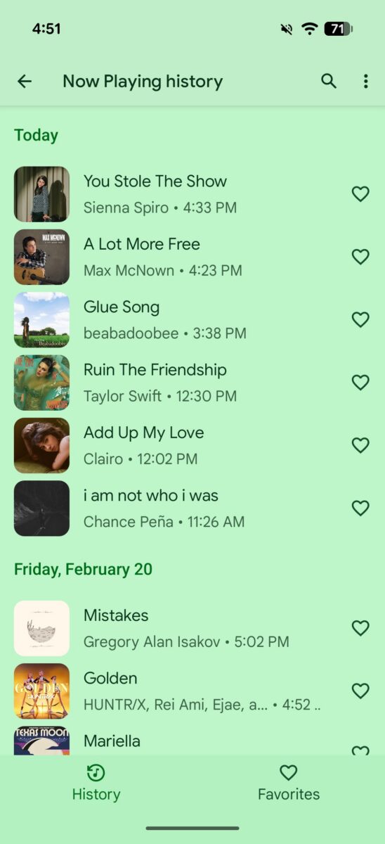 Now Playing app hands-on: The best Pixel feature just got better