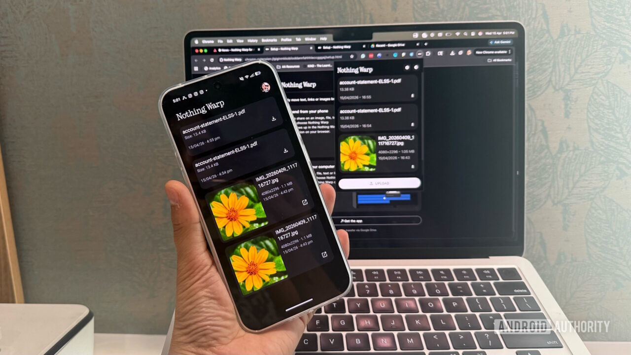 Nothing mysteriously pulls its new Warp file transfer app hours after ...