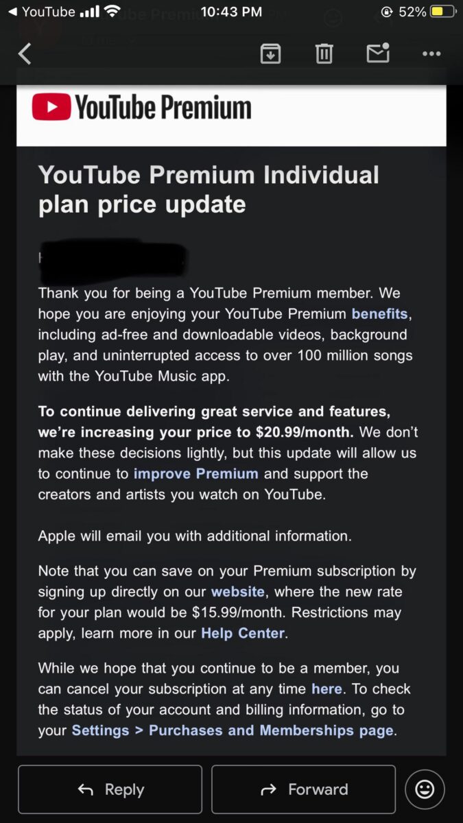 YouTube Premium prices just quietly went up in the US - Android Authority