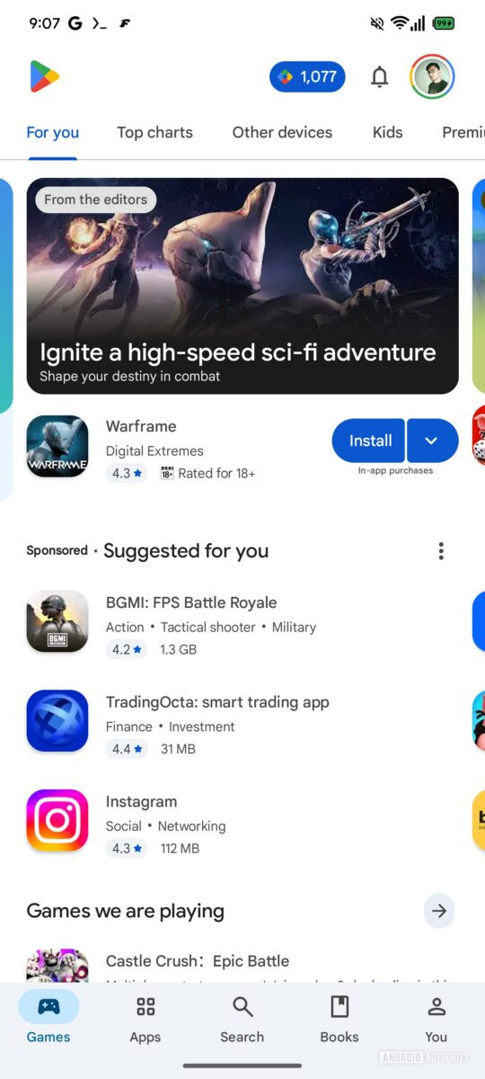 Google tests Play Store UI change that should help picky gamers save time