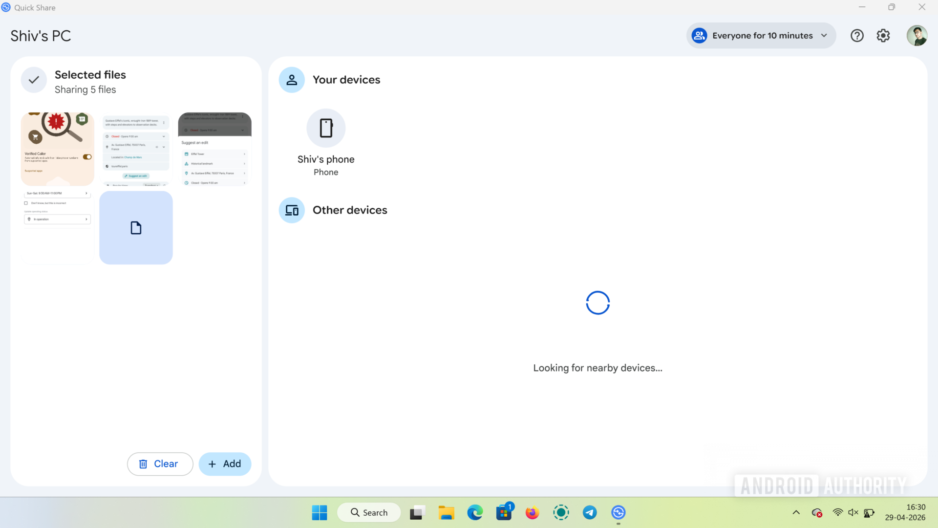 Quick Share's latest PC update looks a little more like Android ...