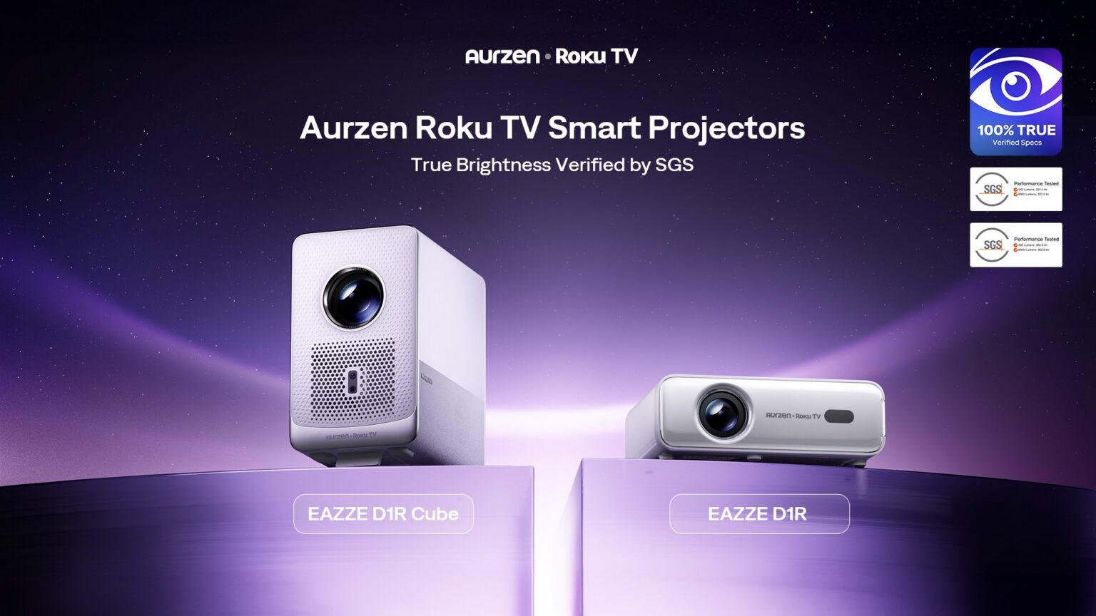 Aurzen’s Roku TV smart projectors bring SGS-verified true brightness to ...