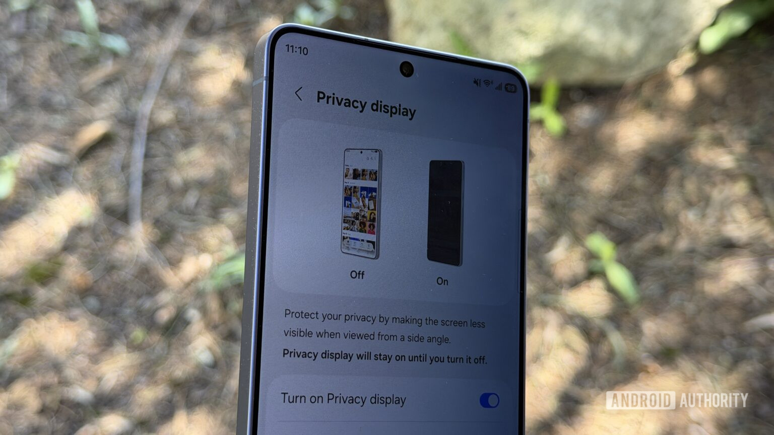 We might have to wait for Privacy Display on non-Samsung phones ...
