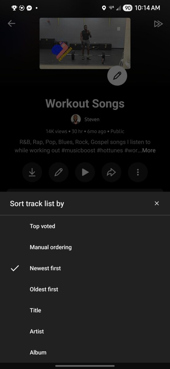 YouTube Music is finally getting basic playlist sorting features