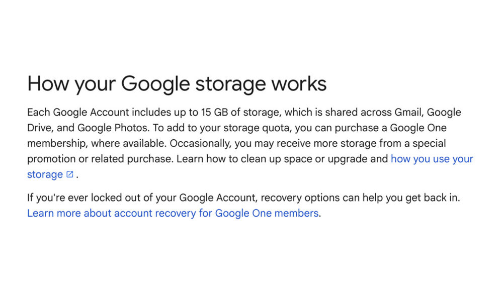 Google explains why some Gmail accounts only get 5GB free storage