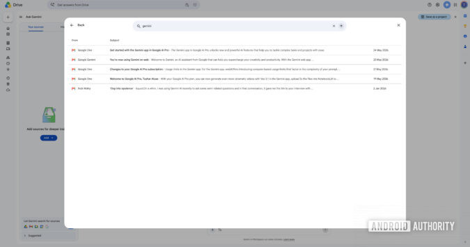 Gemini in Google Drive can now dig through your Gmail for better ...