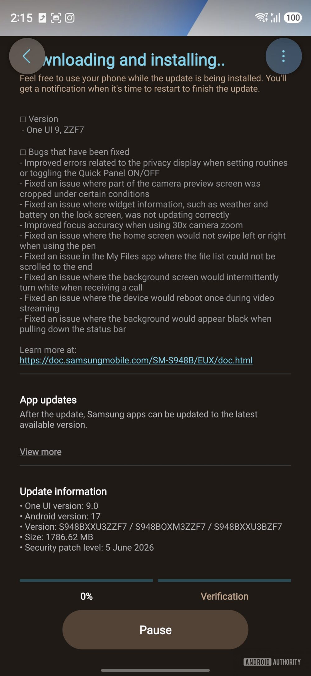 Breaking: Galaxy S26 series gets third One UI 9 beta release