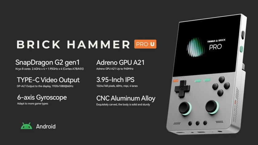 TRIMUI just announced two new successors to the Brick handheld
