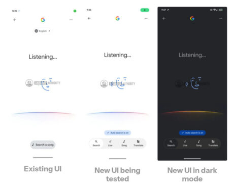 Google is playing with a new look for voice search - Android Authority