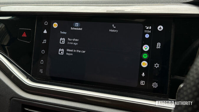 Google Meet for Android Auto is rolling out widely now - Android Authority