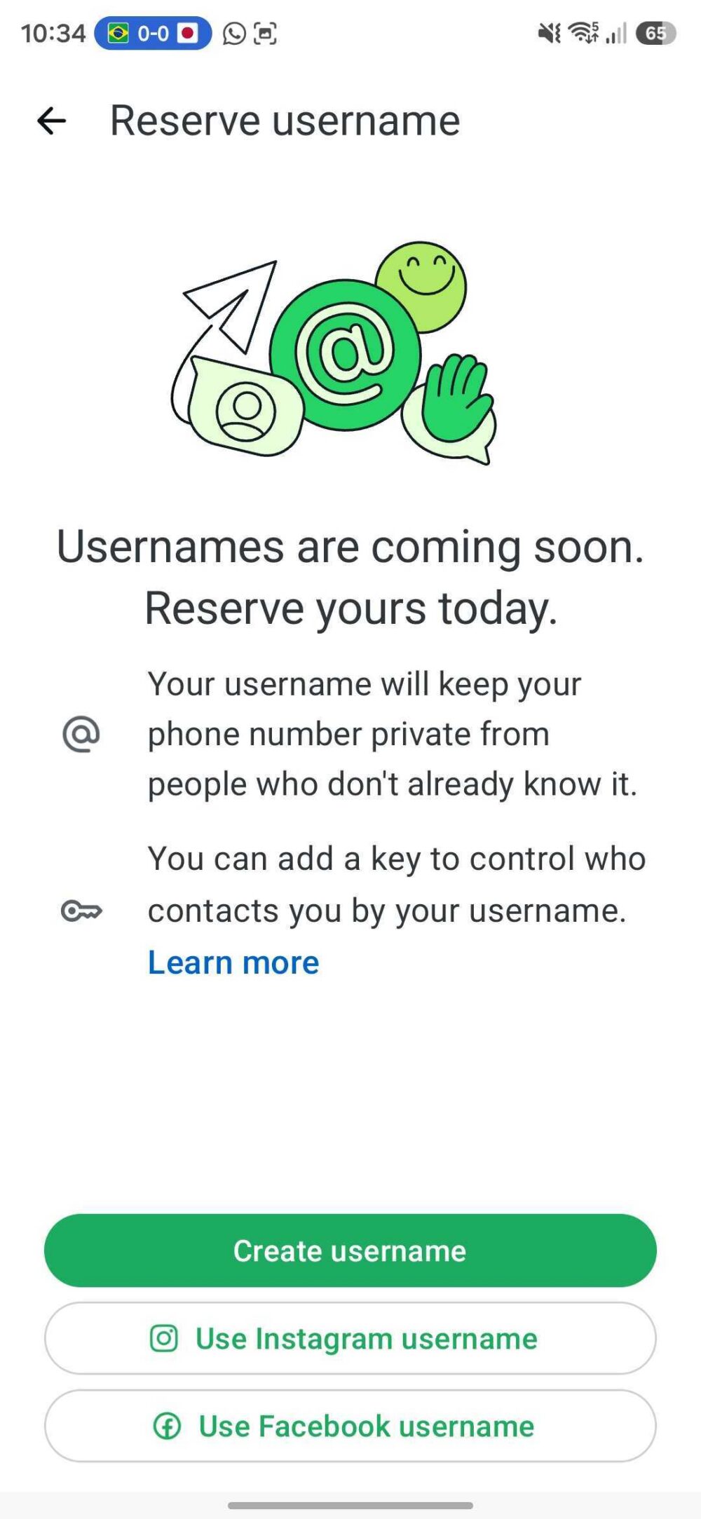 How to reserve your WhatsApp username right now